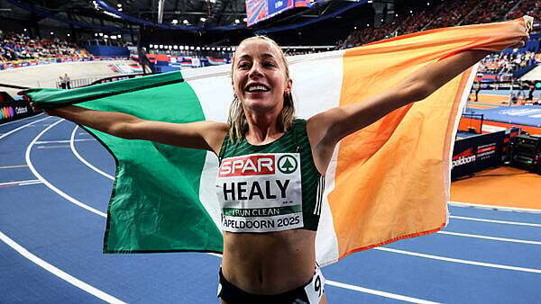 European Indoor Championships: Sarah Healy wins gold in 3000m as ...